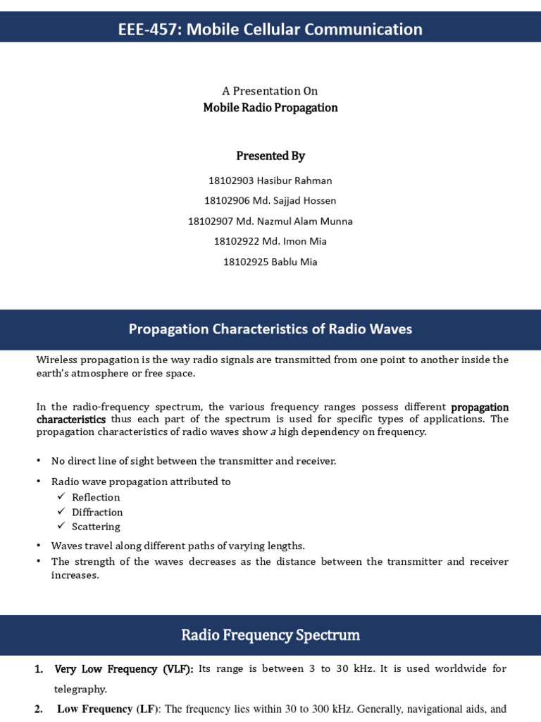 Mobile Radio Propagation Download Free Pdf Radio Propagation High Frequency