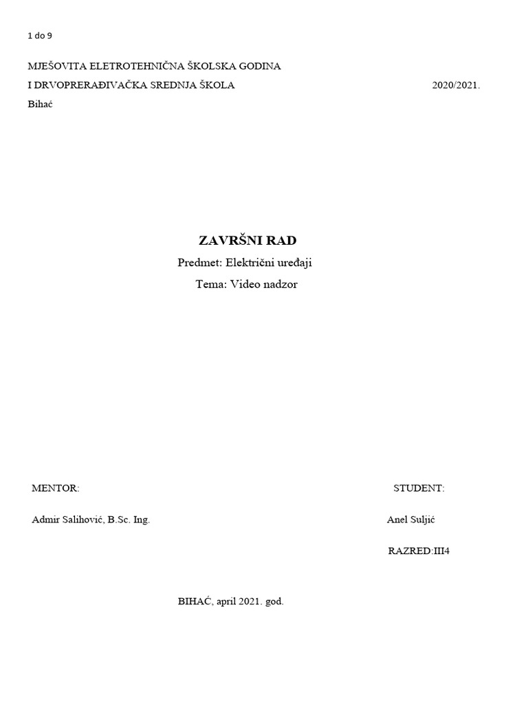 Dokument 3 - Bosanski 1 | PDF