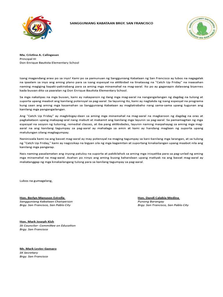 Letter | PDF