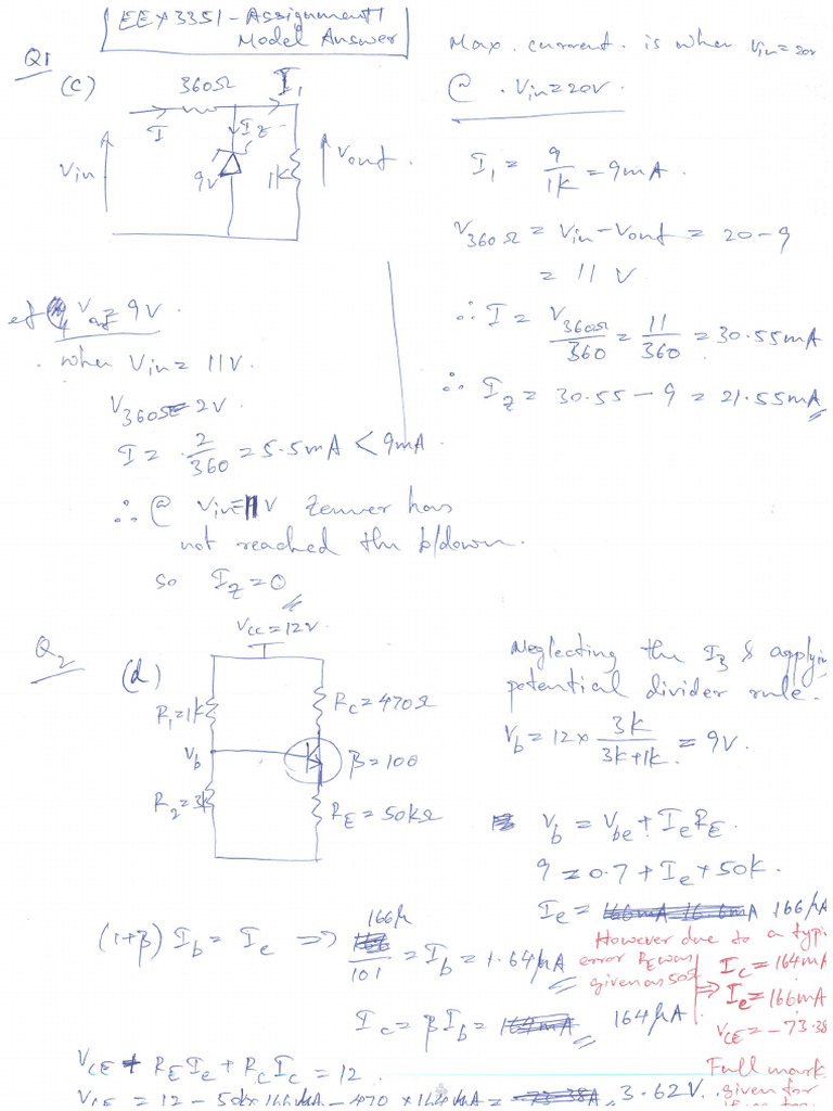 Assignment 1 Model Answer | PDF