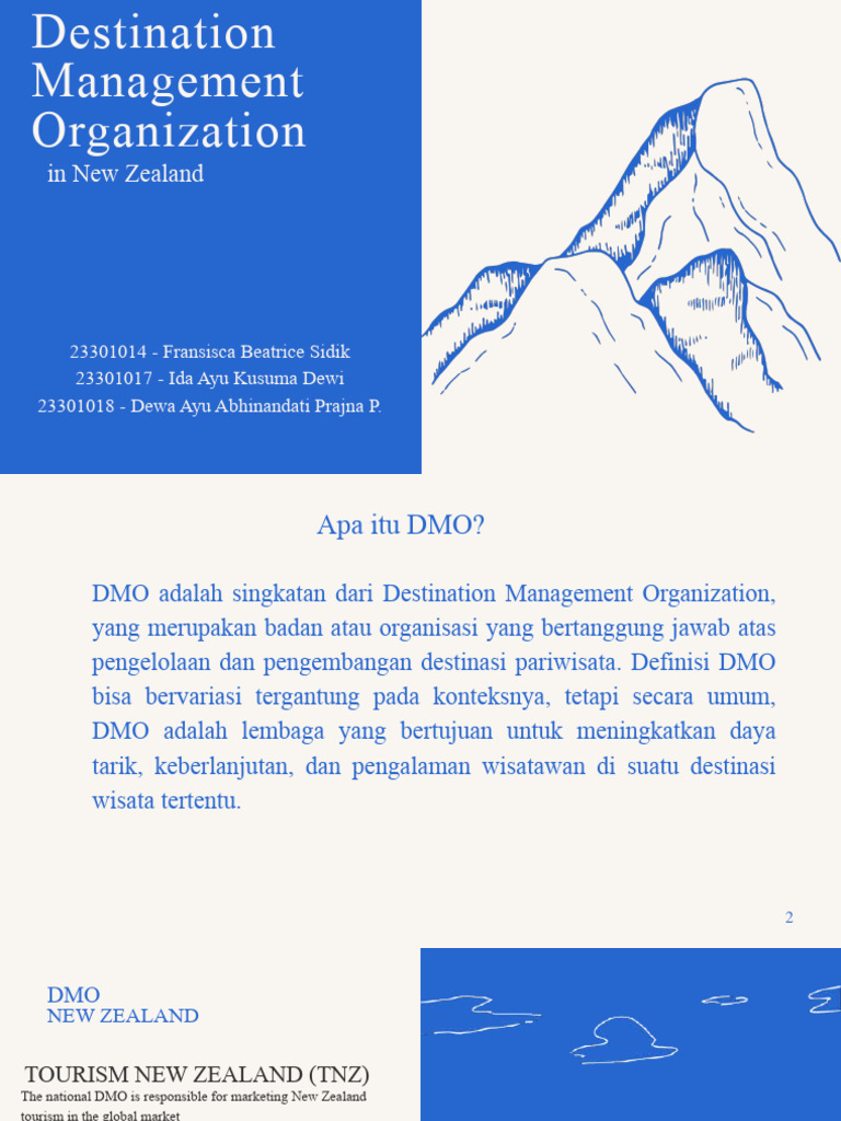 Destination Management Organization - New Zealand | PDF | Tourism ...