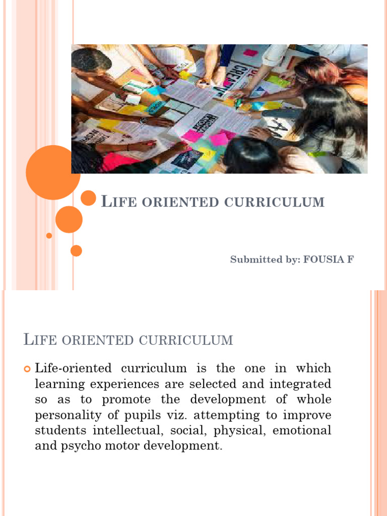 Life Oriented Curriculum | PDF | Curriculum | Knowledge