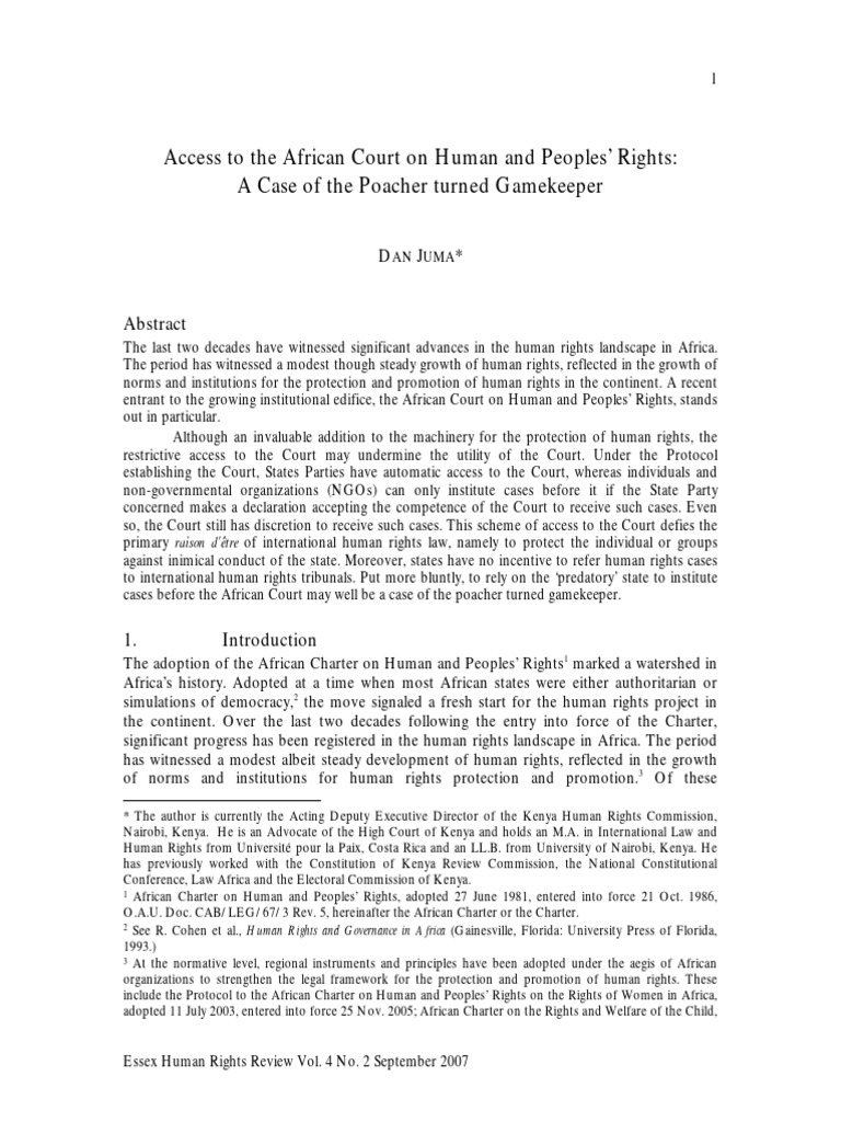 Juma | PDF | Human Rights | Treaty