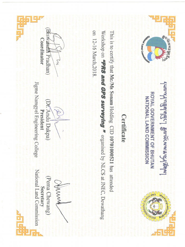 Jnec Certificate | PDF