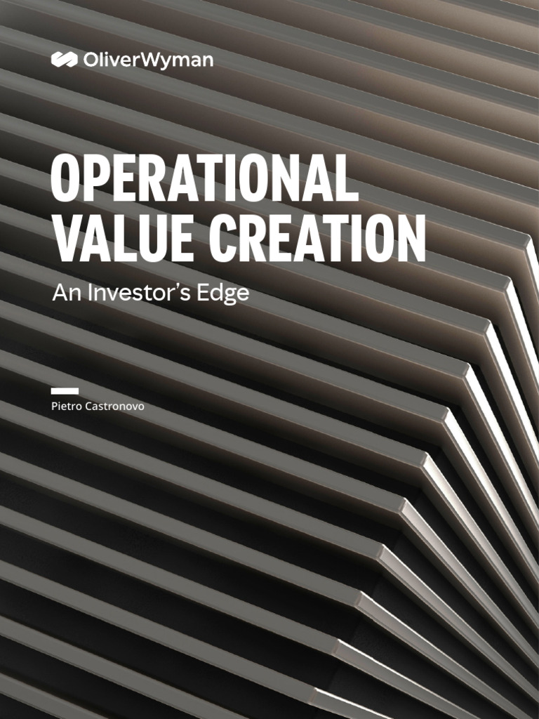 Operational Value Creation Strategies | PDF | Investing | Supply Chain