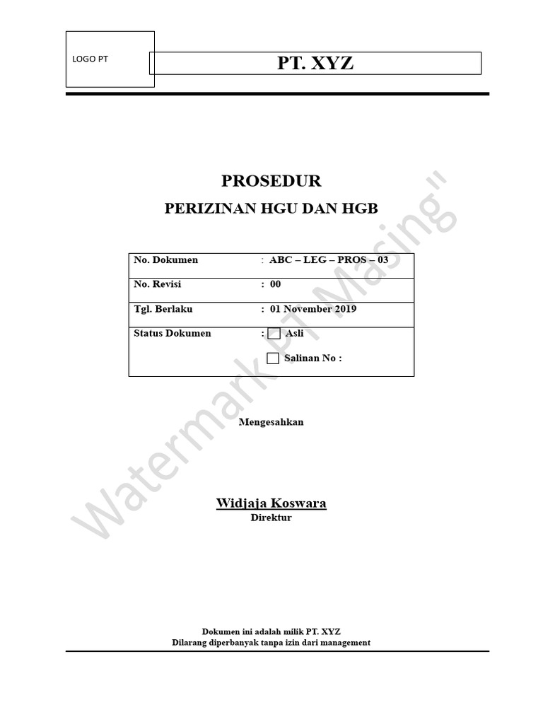 03 Perizinan Hgu Dan HGB | PDF | Teknologi & Rekayasa