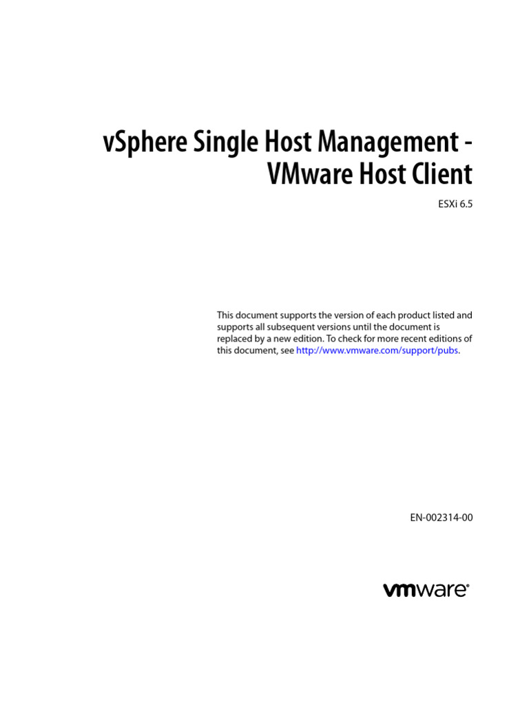 Vsphere HTML Host Client 18 Guide | PDF | Active Directory | Public Key ...