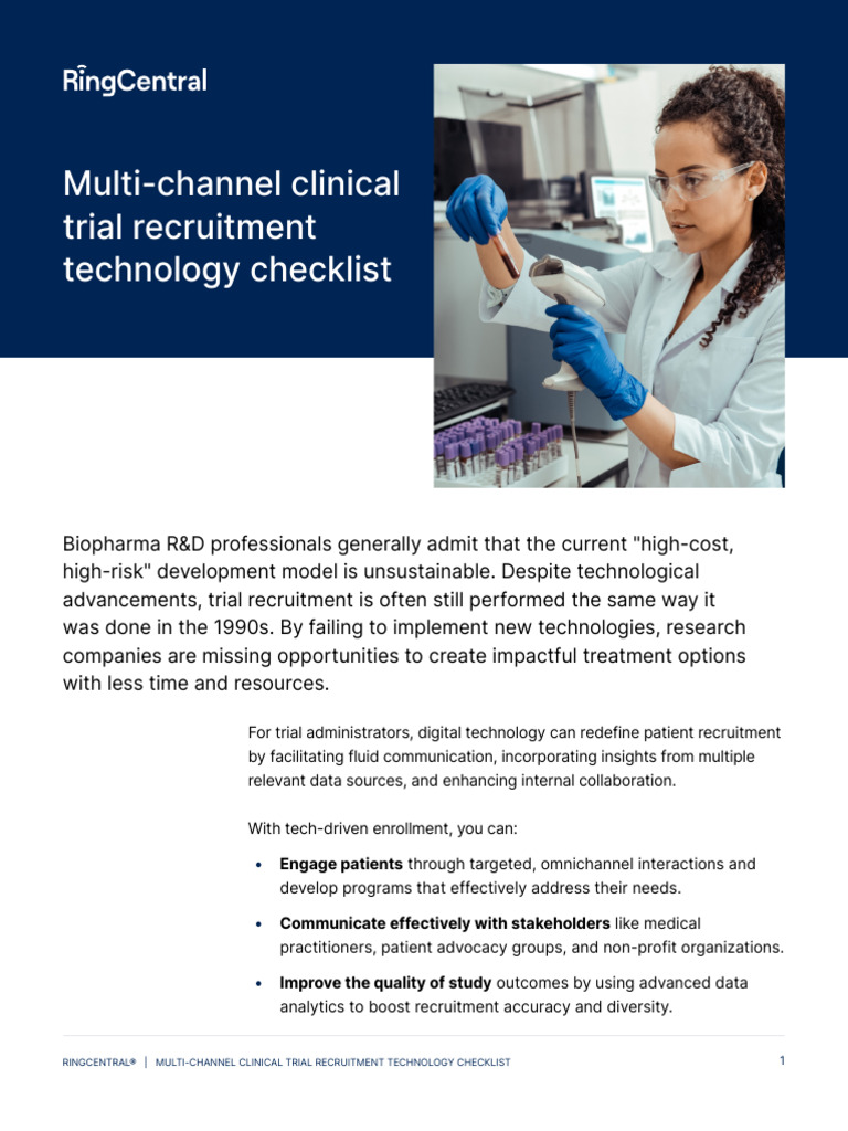 Clinical Trial Recruitment Technology | PDF | Recruitment | Analytics