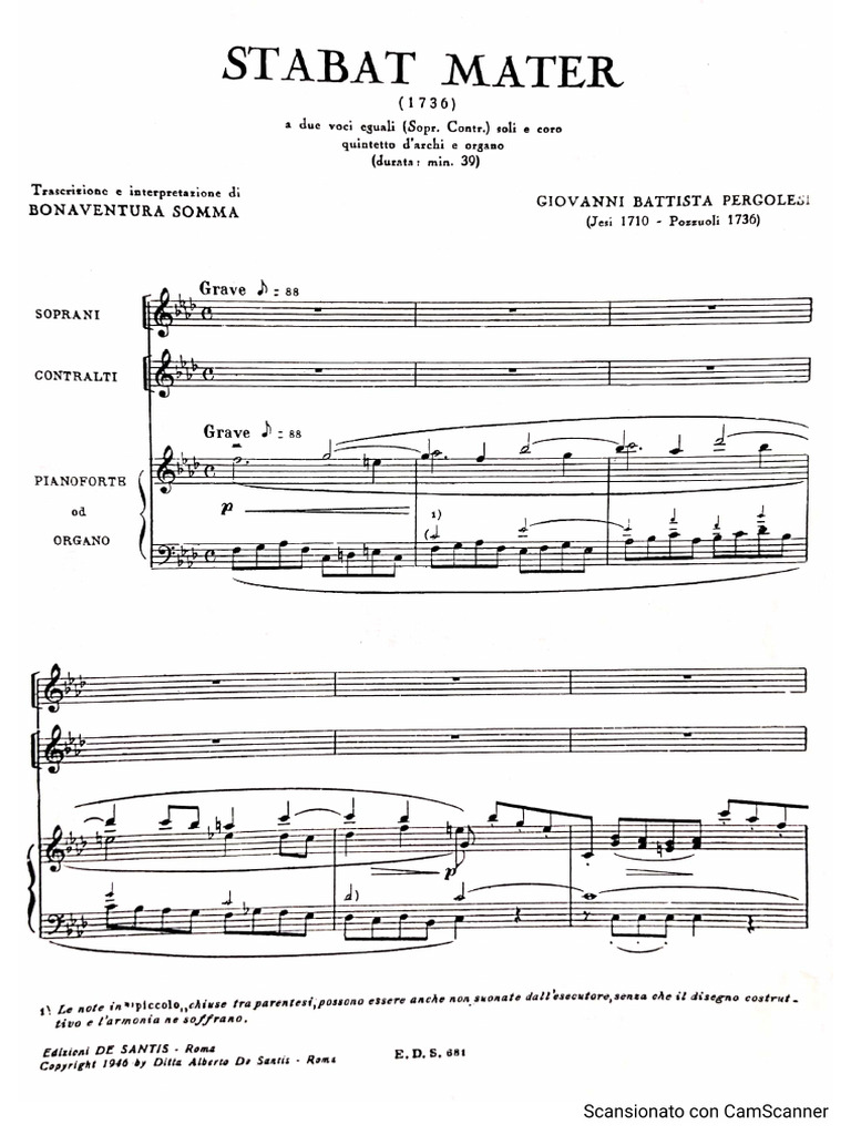Stabat Mater Pergolesi | PDF