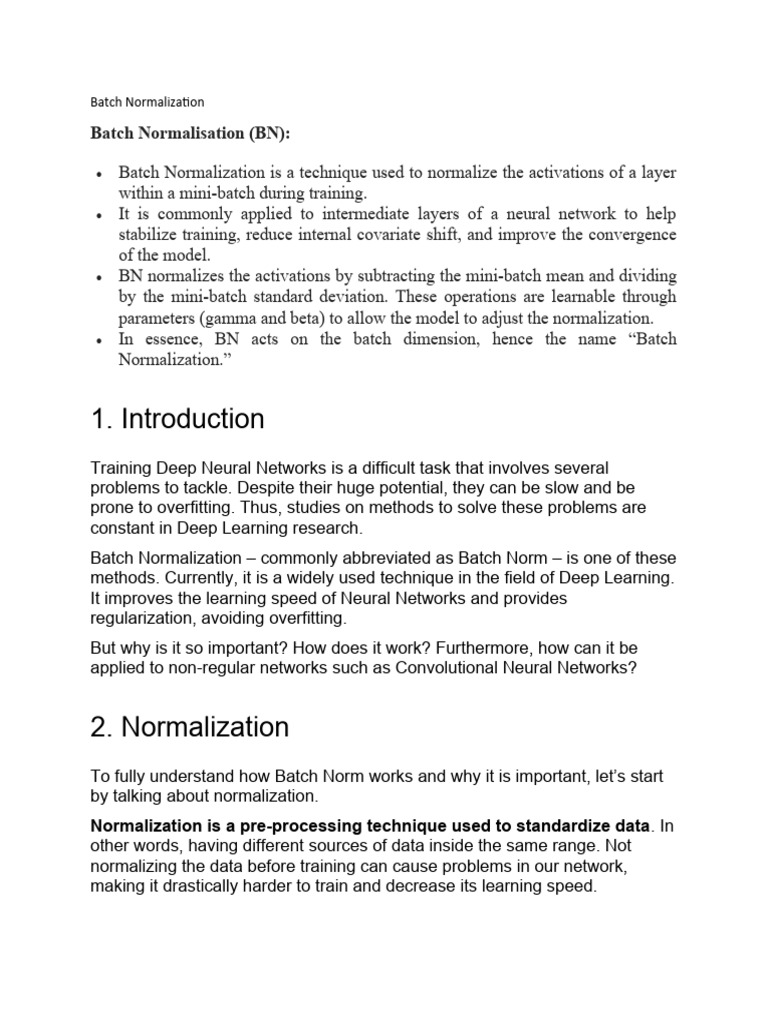 Batch Normalization Separate | PDF | Artificial Neural Network | Computational Science