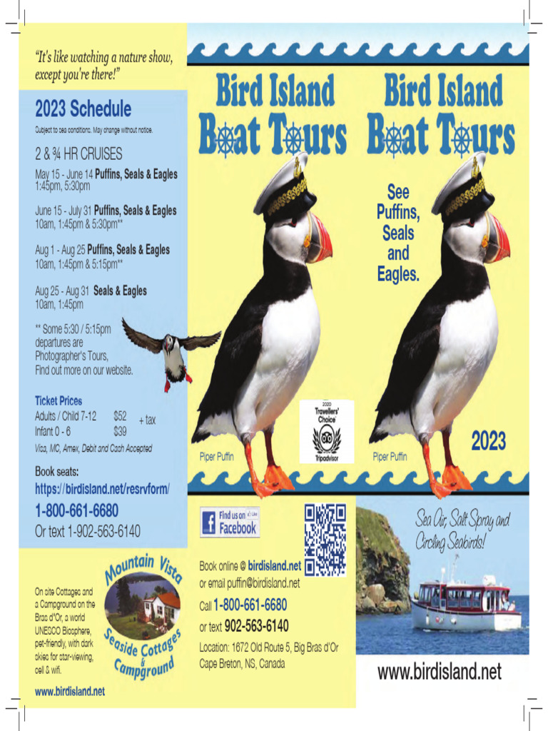 Bird Island Boat Tours Ebrochure 2023 | PDF
