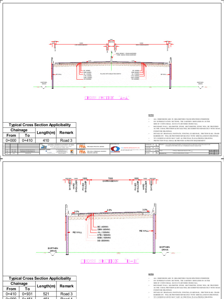 1. Interchange Typical Cross Sections | PDF | Road | Buildings And ...