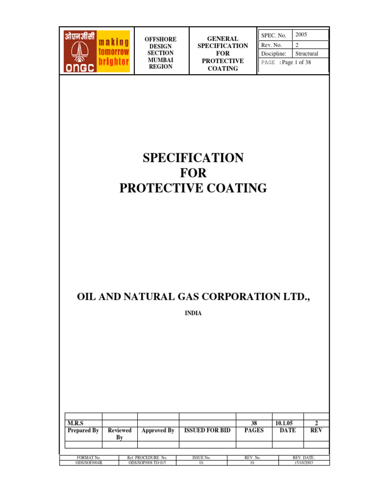 FS 2005-Protective Coating | PDF | Abrasive | Pipe (Fluid Conveyance)