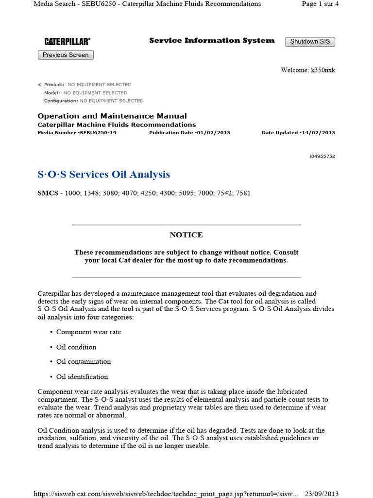 15 - S O S Services Oil Analysis | PDF | Viscosity | Wear