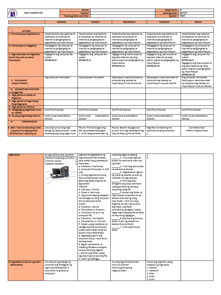 DLL Epp4 Ict W6 | PDF