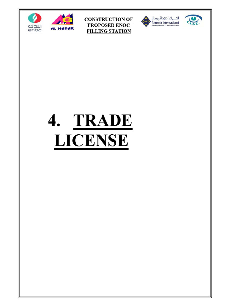 4 Trade License | Download Free PDF | United Arab Emirates
