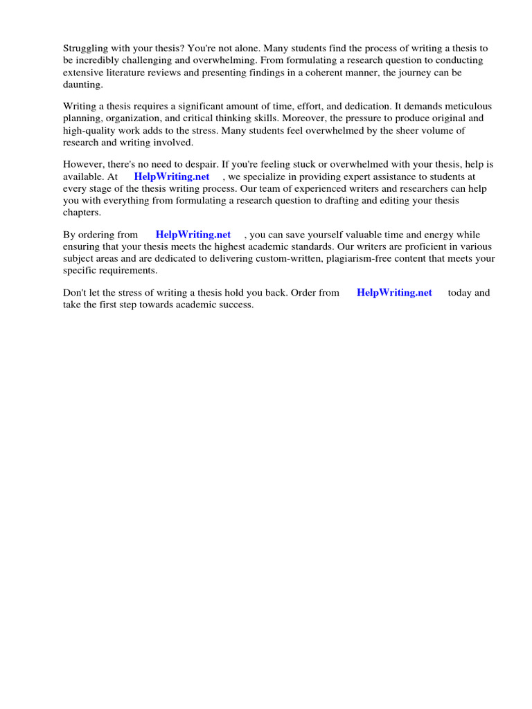 Thesis Sample Chapter 1 To 5 | PDF | Thesis | Methodology