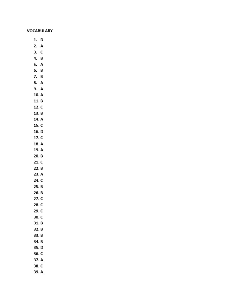 Answer Keys | PDF | Cognition | Linguistics