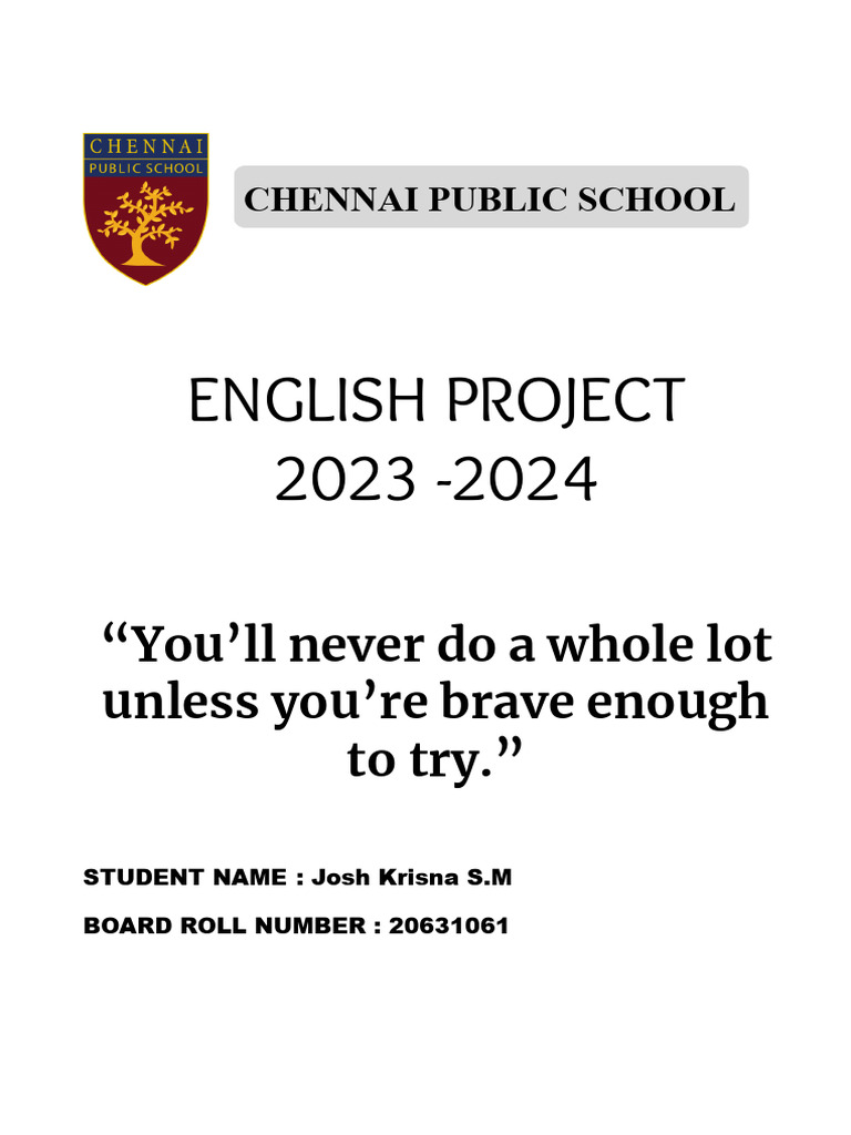 ENGLISH PROJECT Final | PDF