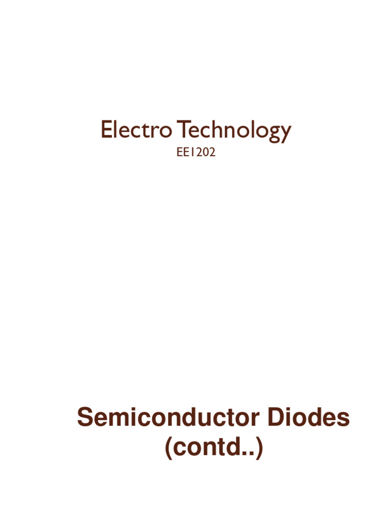 03 - Semiconductor Diode Circuits - Semiconductor | PDF | Diode ...