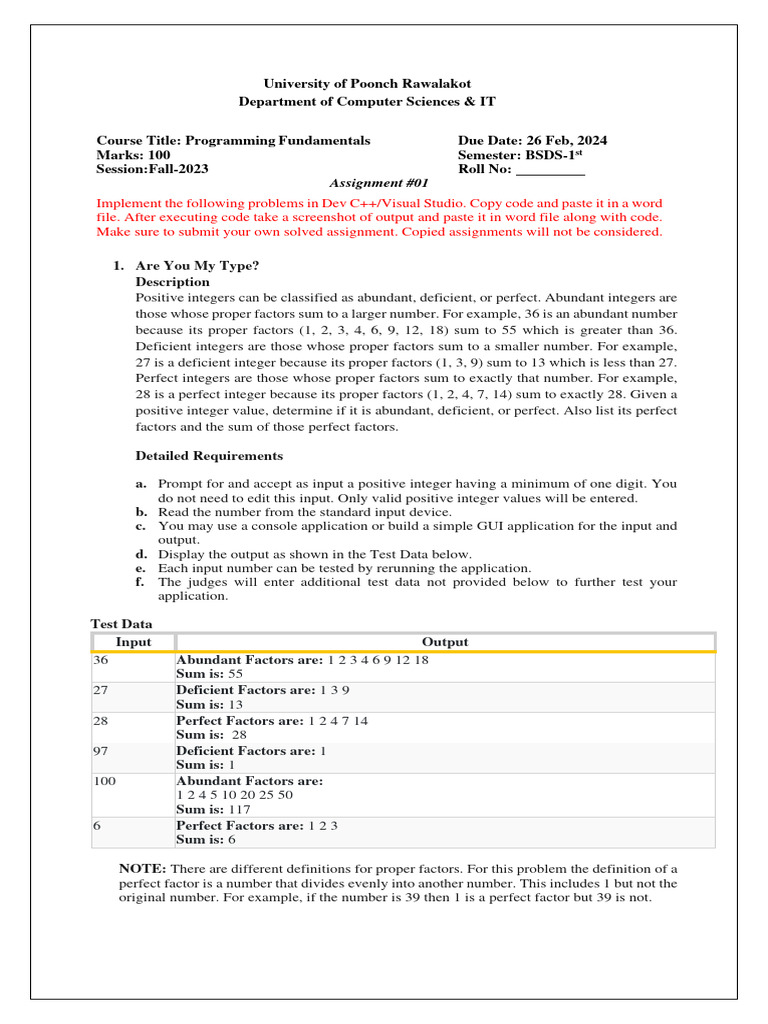 Assignment#01 | PDF | Triangle | Computer Programming Assignment#01 | PDF | Triangle | Computer Programming