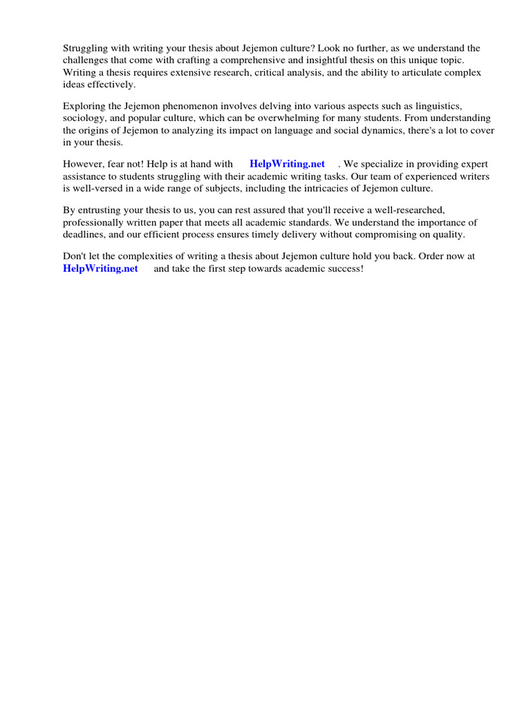 Thesis Tungkol Sa Jejemon | PDF