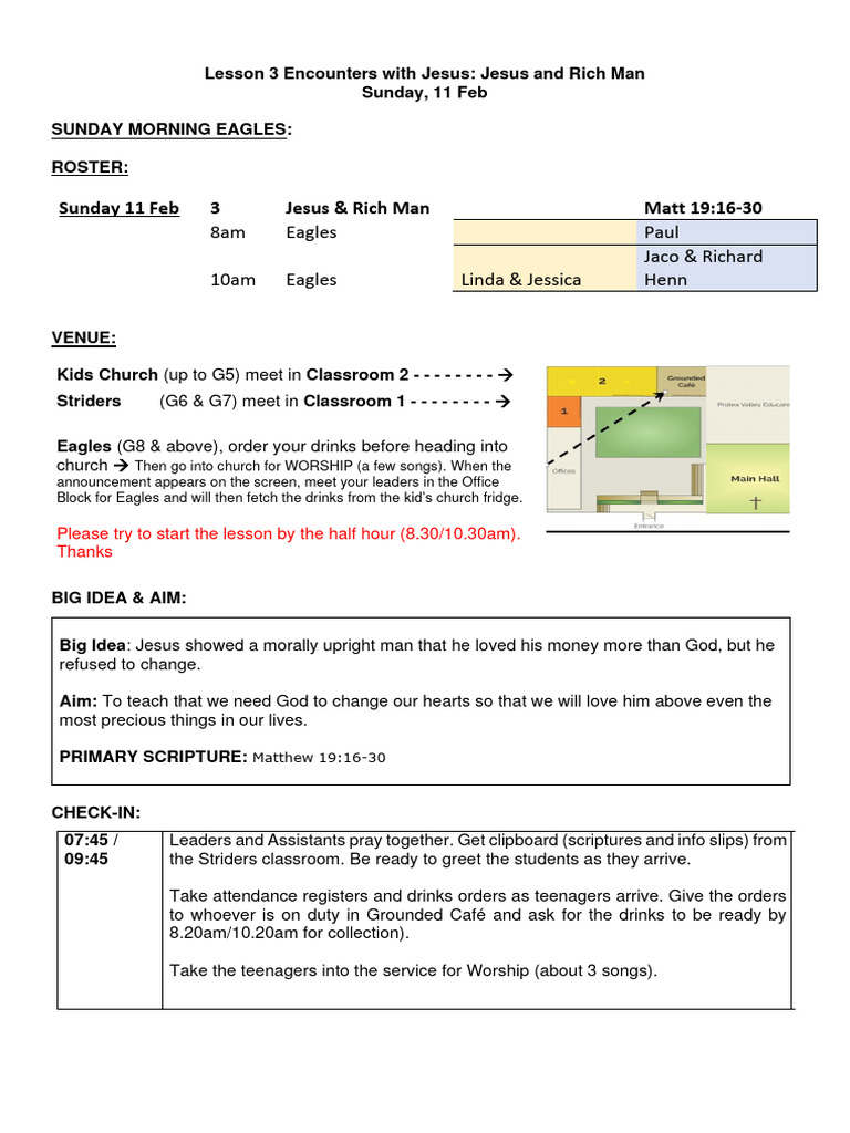 Youth Lesson: Jesus & the Rich Man | PDF | Jesus | Eternal Life ...