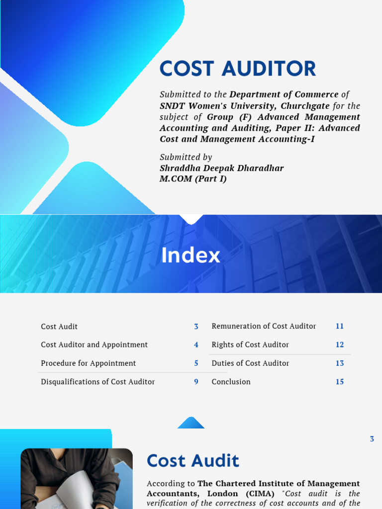 Shraddha Dharadhar - Cost Auditor | PDF | Audit | Financial Audit