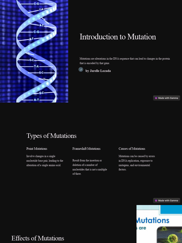 Introduction To Mutation 2 | PDF