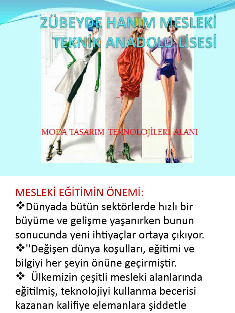 Moda Tasarim Tek. Alan Tanitimi 2021 | PDF