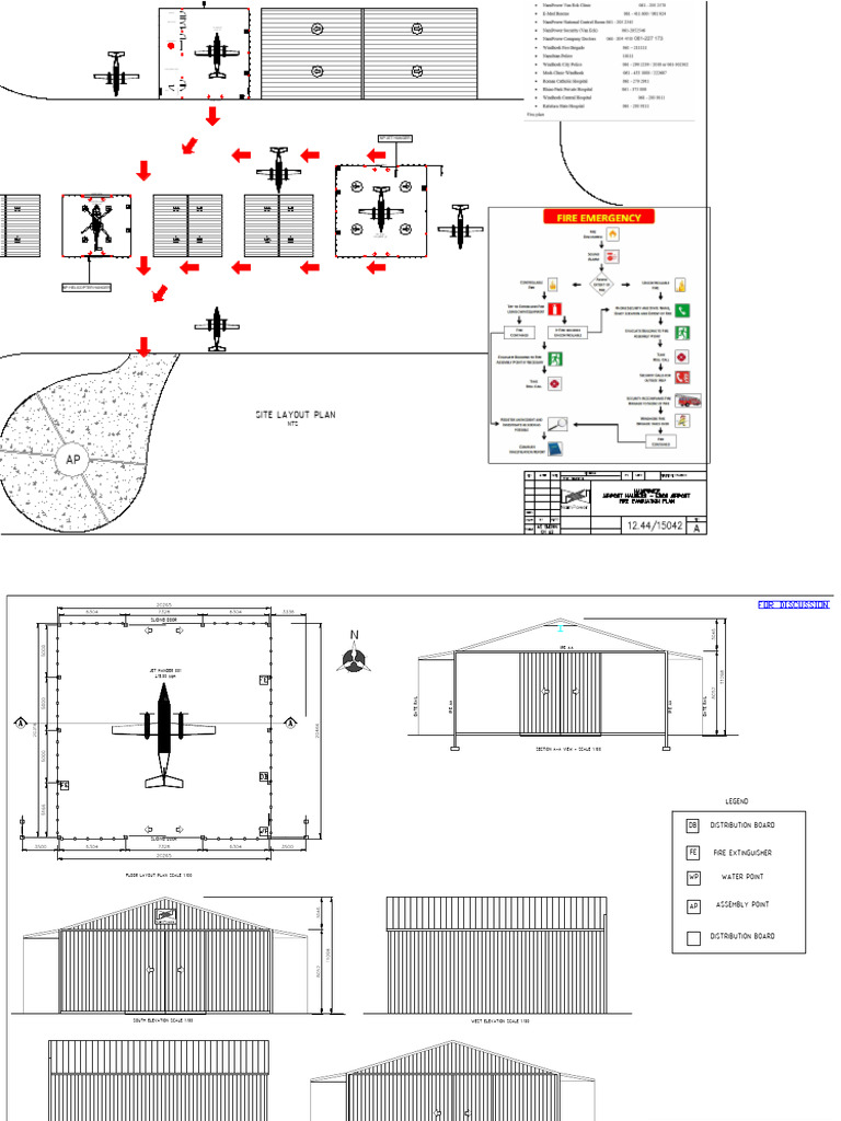 Jet and Helicopter Hanger Layout Plan | PDF