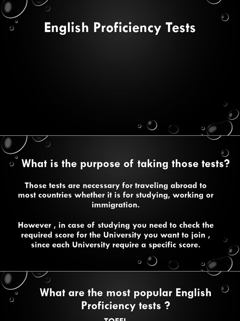 English Tests for Study & Immigration | PDF | International English ...