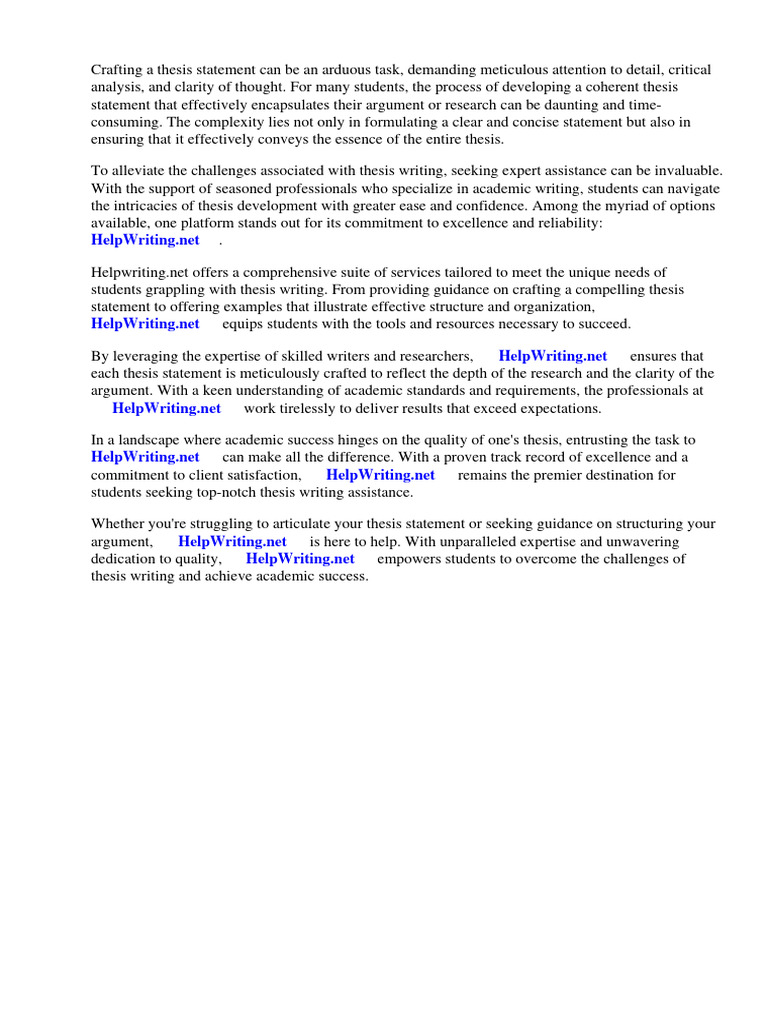 Thesis Statement Structure Examples | PDF | Essays | Thesis Thesis Statement Structure Examples | PDF | Essays | Thesis