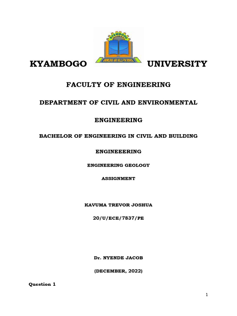 Geology Assignment Solutions | PDF | Minerals | Geology