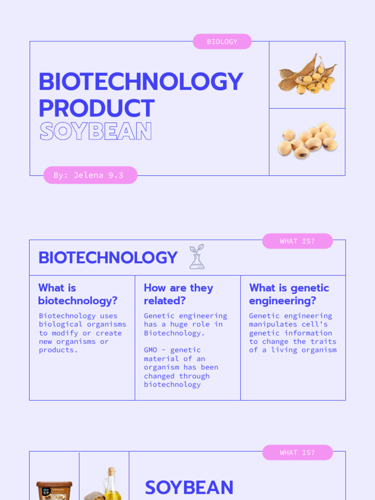 Bio - Soybean | PDF | Genetically Modified Organism | Biotechnology