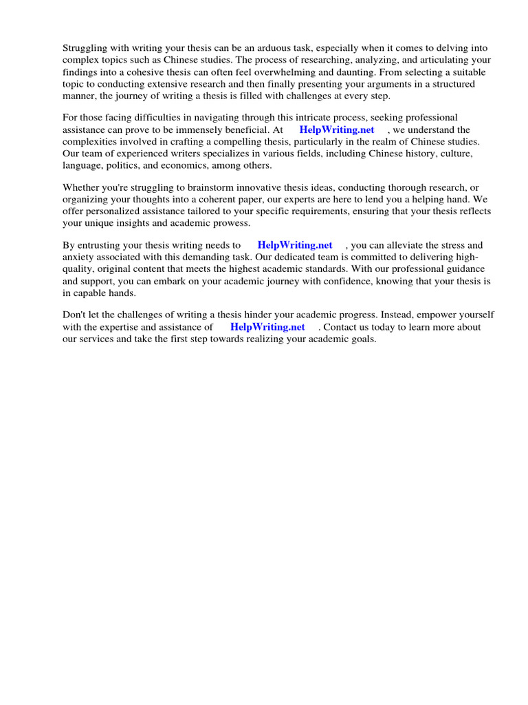 Chinese Thesis Ideas | PDF | Mental Disorder | Psychology