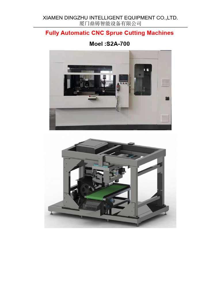 Fully Automatic CNC Sprue Cutting Machines_1103 | PDF