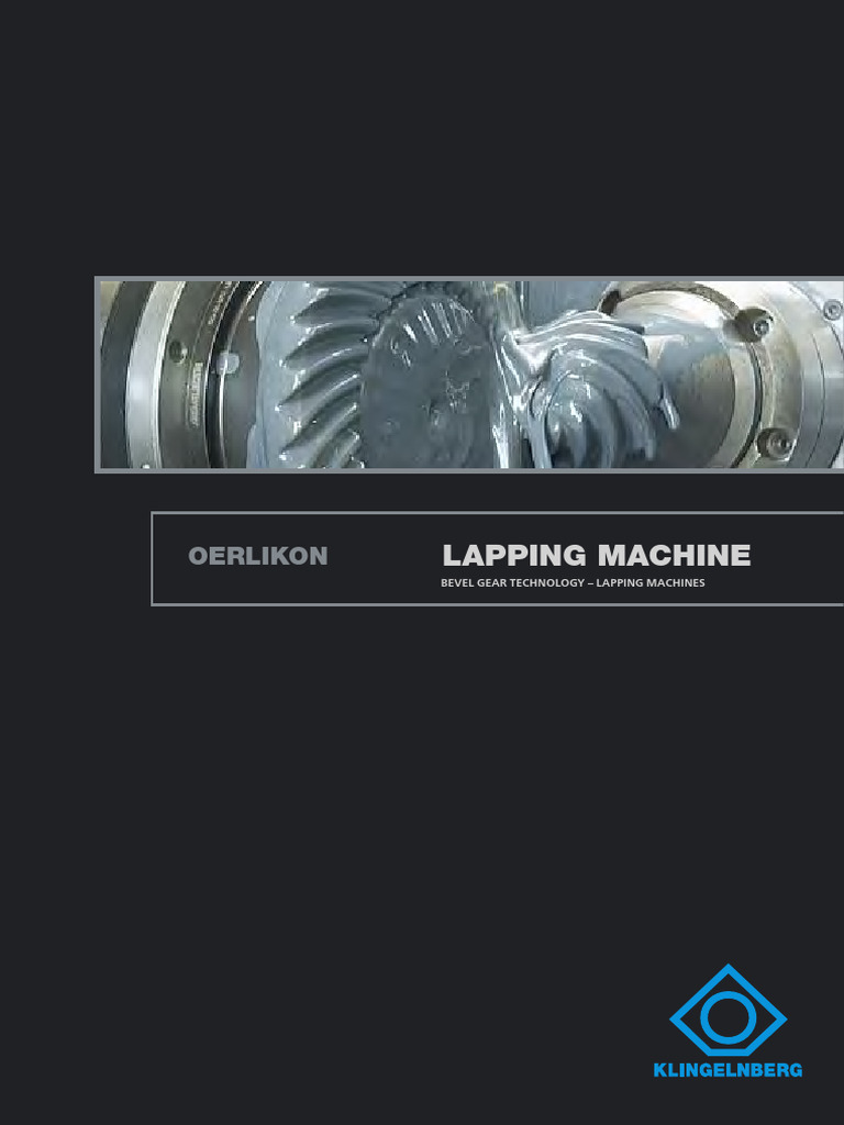 Lapping-Machine BROCH En | PDF | Gear | Mechanical Engineering