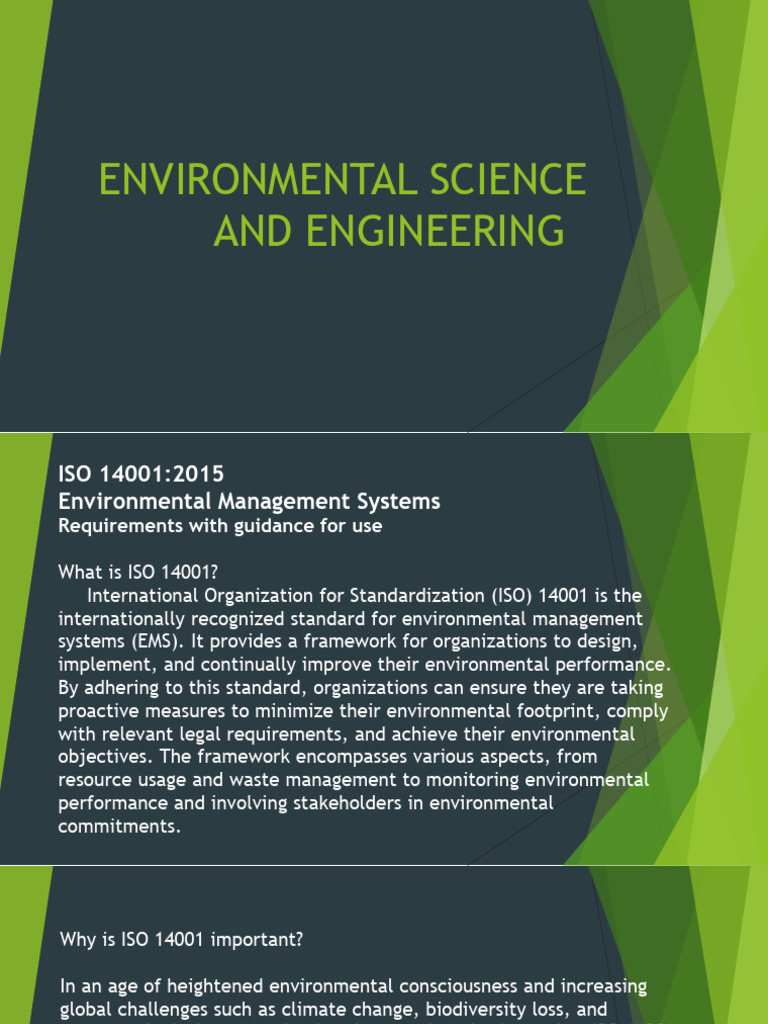 Environmental Science and Engineering Lecture 4 | PDF | Environmental ...