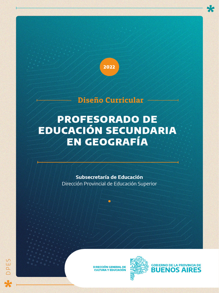 Diseño Curricular Del Profesorado de Educación Secundaria en Geografía - 0 | PDF | Plan de ...