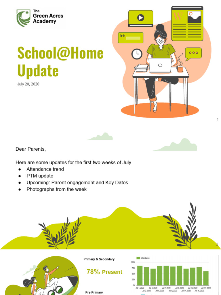 July 19 School@Home Update | PDF | Learning | Behavior Modification
