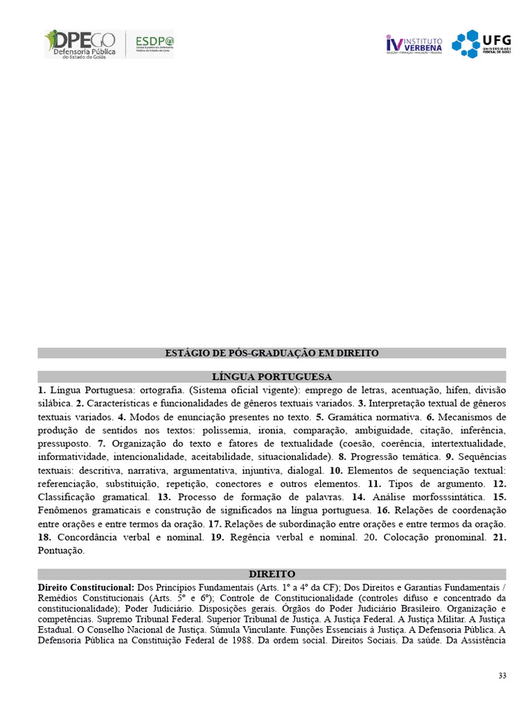 Conteudo Programatico | PDF