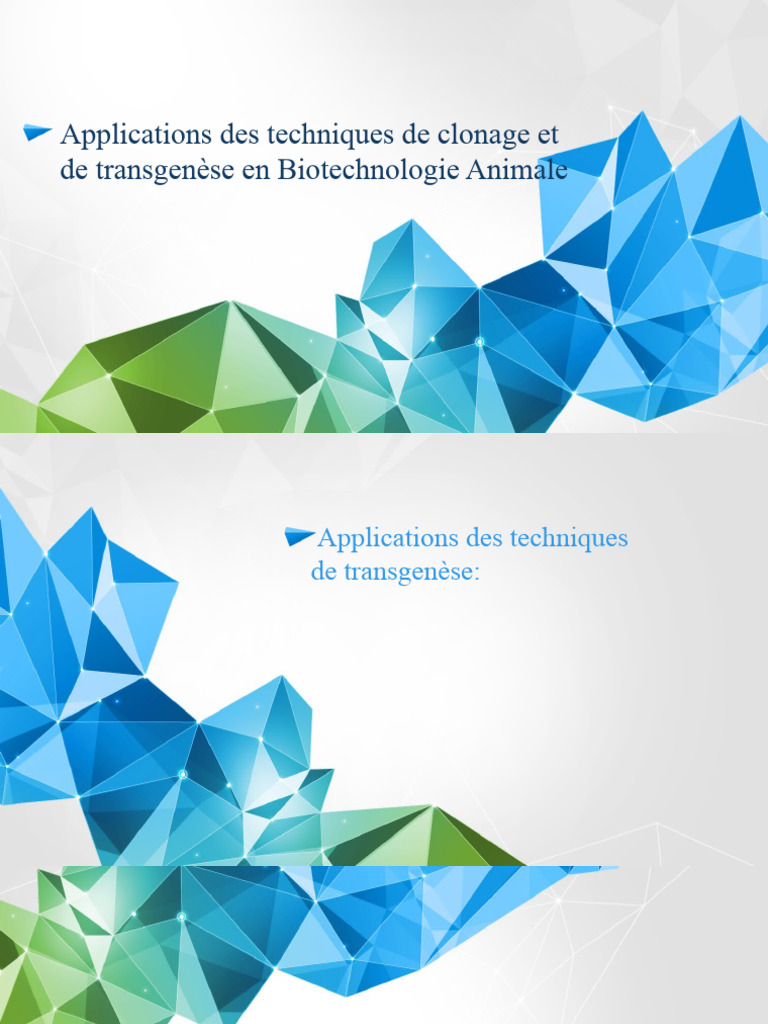 Biotechnologie Animale: Clonage et Transgenèse | PDF | Clonage | Virus