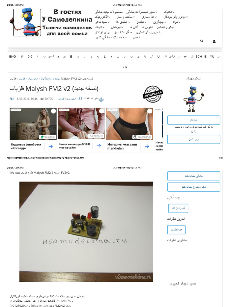 فلزیاب Malysh FM2 v2 (نسخه جدید) | PDF