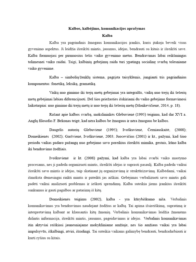 Kalbos | PDF