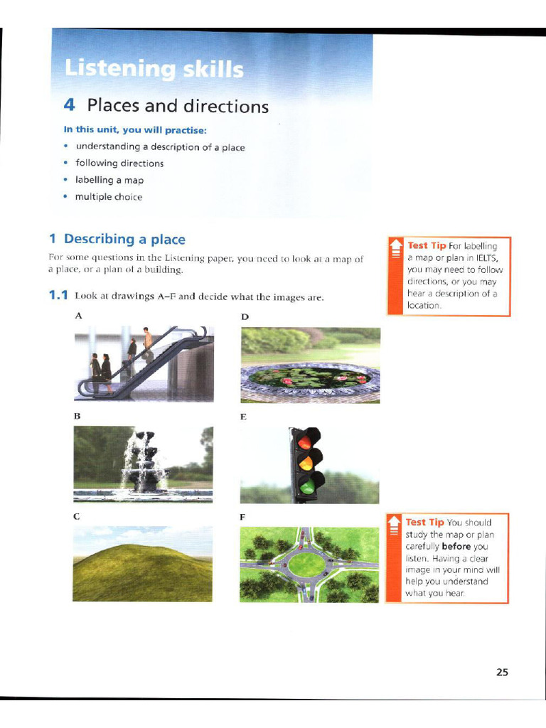 The Official Cambridge Guide To IELTS - Listening - Places and ...