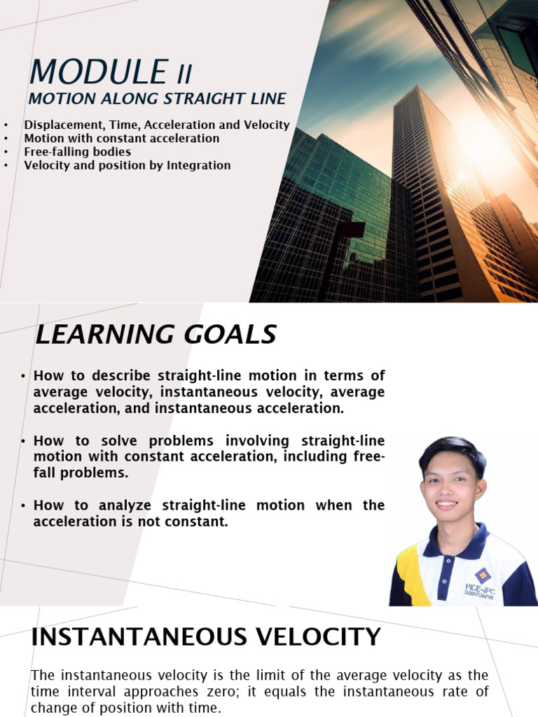 Physics For Engineers Module Mwehehehe | PDF | Acceleration | Velocity