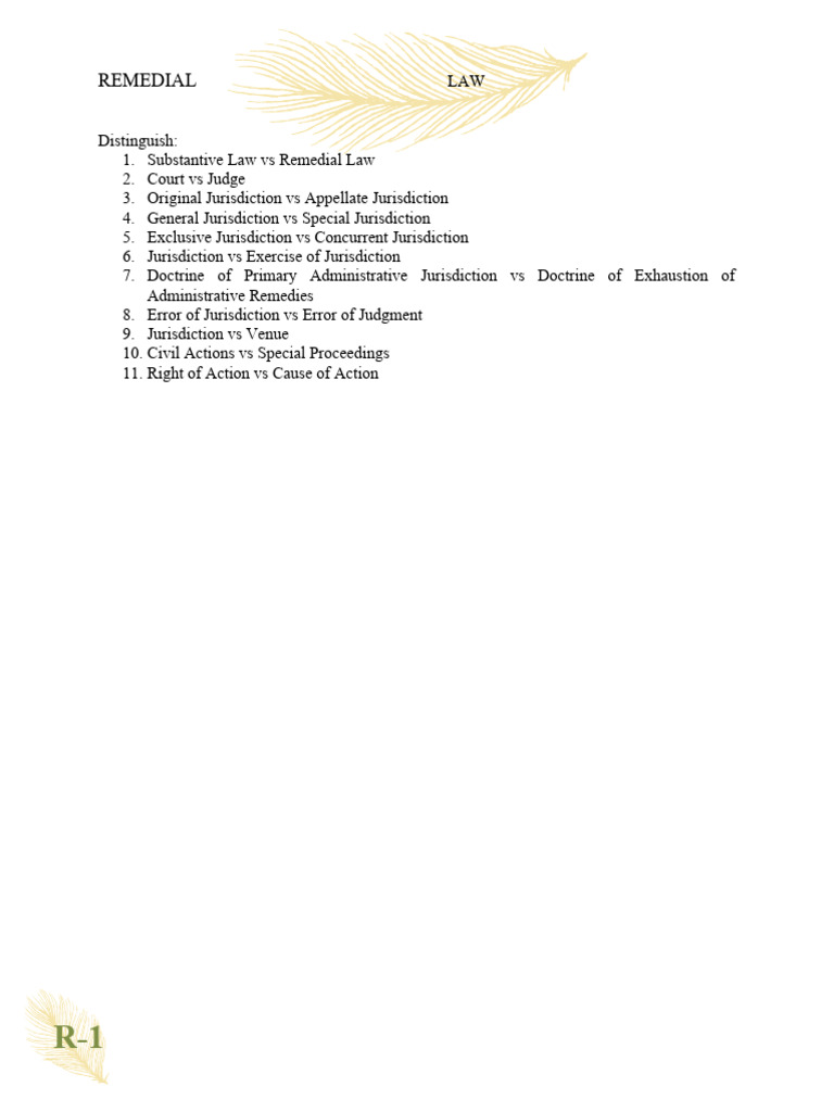 Rem Distinguish | PDF | Demurrer | Lawsuit