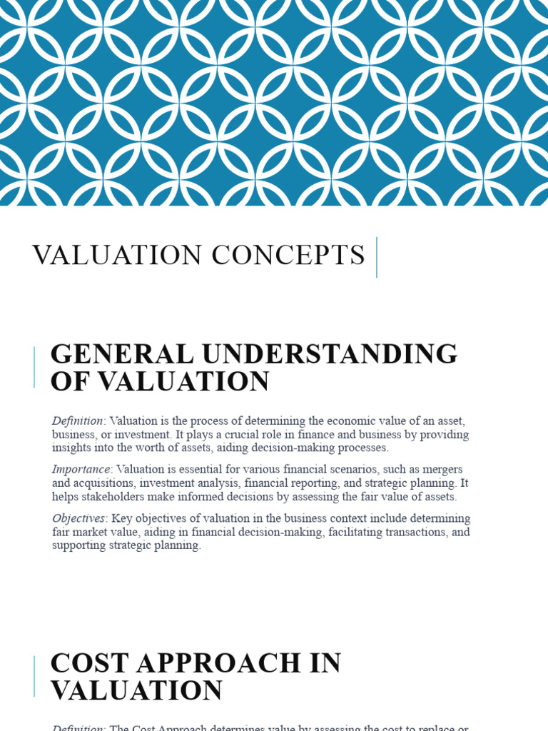 Valuation Methods: Cost, Market, DCF | PDF | Discounted Cash Flow ...
