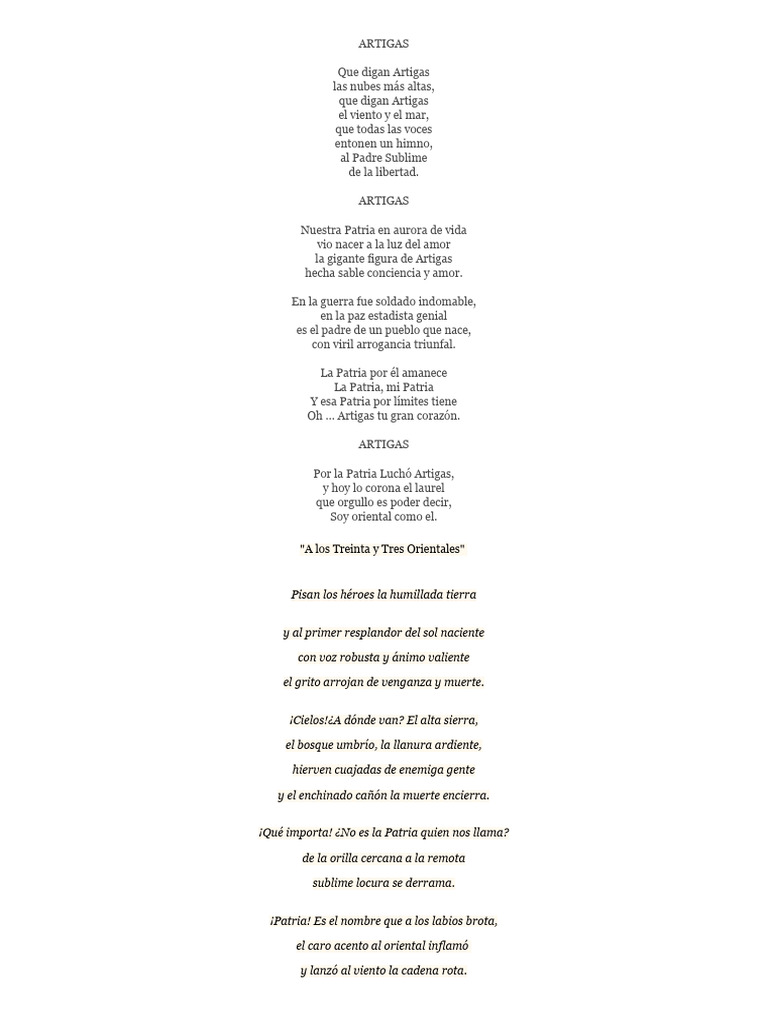 poemas patrios | PDF